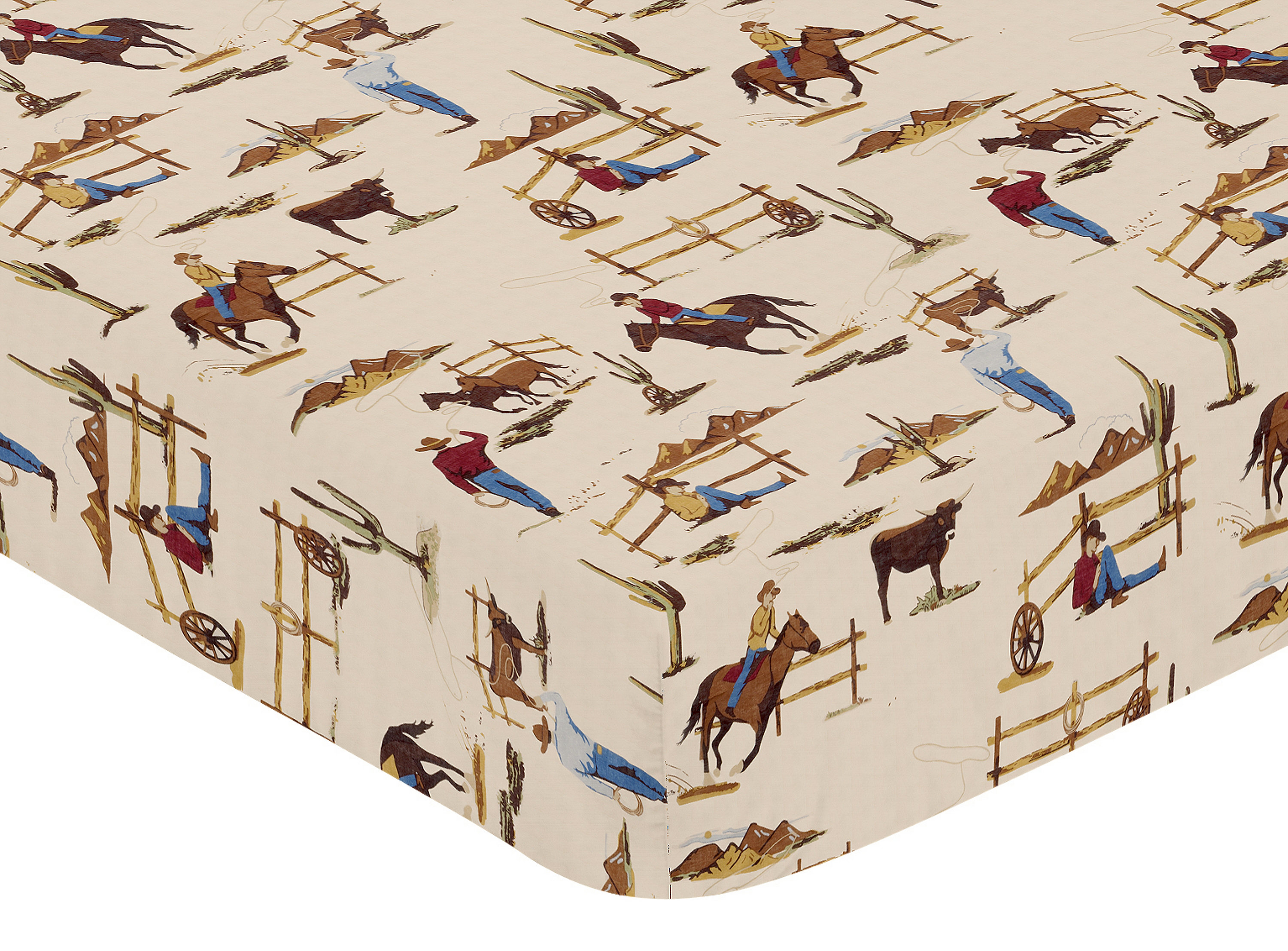 Sweet Jojo Designs Wild West Cowboy Fitted Crib Sheet - Wayfair Canada
