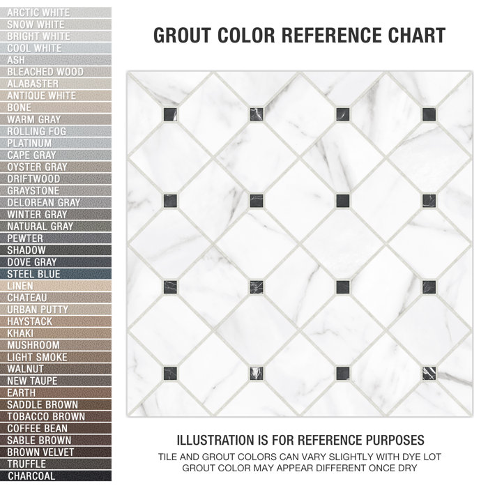 Merola Tile Tuscany 17.5" x 17.5" Marble Look Wall & Floor Tile ...