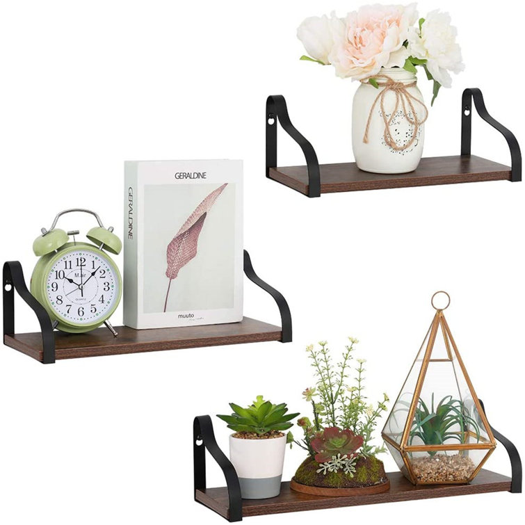 17 Stories 3 Piece Solid Wood Floating Shelf - Wayfair Canada
