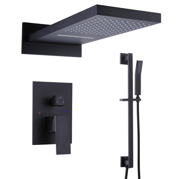 TL Luxury 3-Function Complete Shower System with Slide Bar - Wayfair Canada