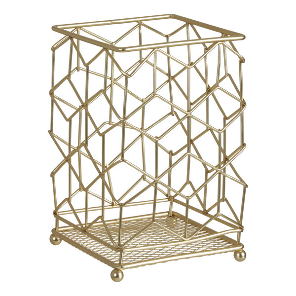 17 Stories Metal Square Utensil Holders/Pots/Jars | Wayfair.co.uk