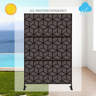 Kozyard Metal Privacy Screen Decorative Outdoor Divider With Stand ...