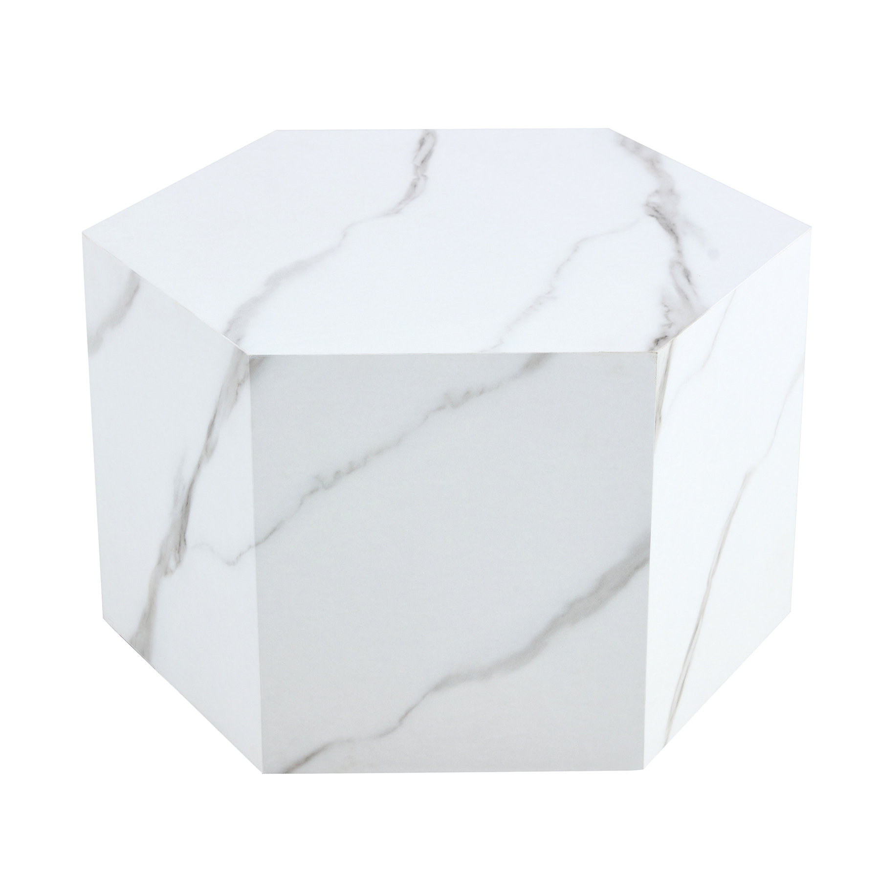 Wrought Studio™ Modern MDF coffee table, with complex texture patterns ...