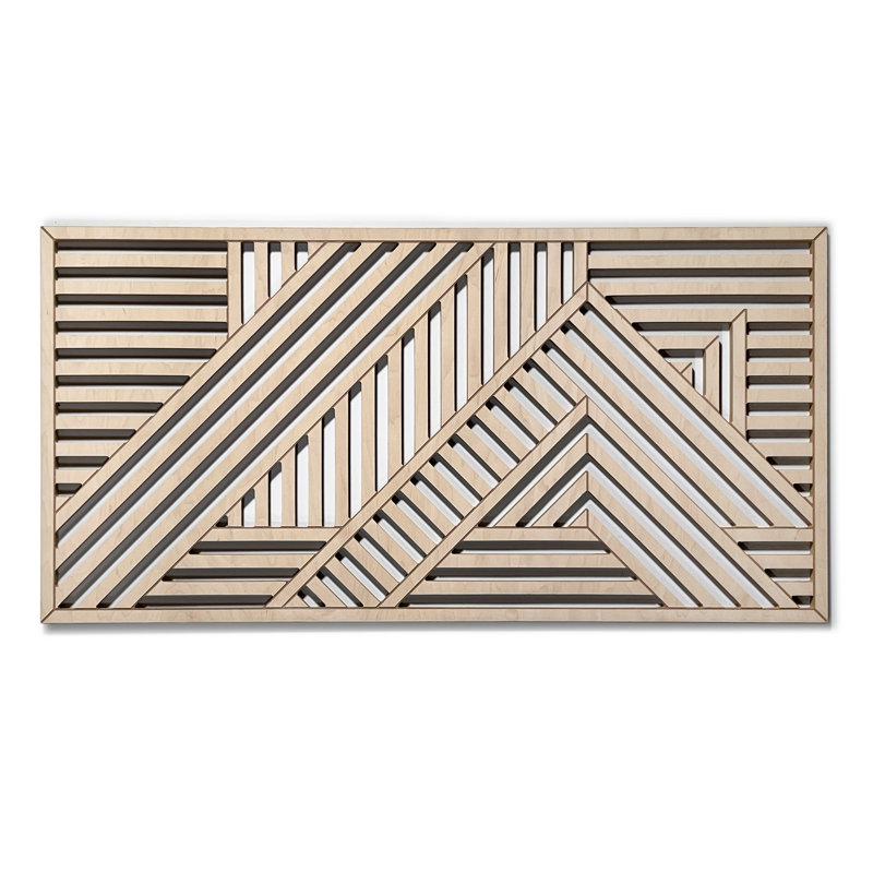 Other Furniture Geometric Cutouts Wood Wall Art | Wayfair
