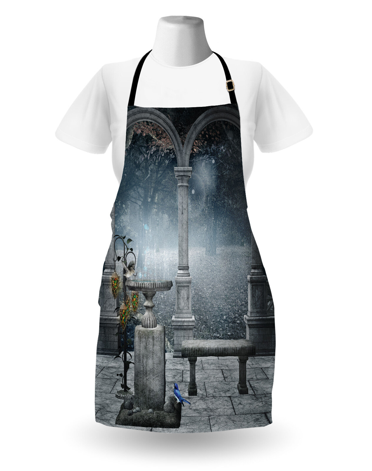 East Urban Home Gothic Apron Unisex, Fictional Mythic Stones, Adult ...