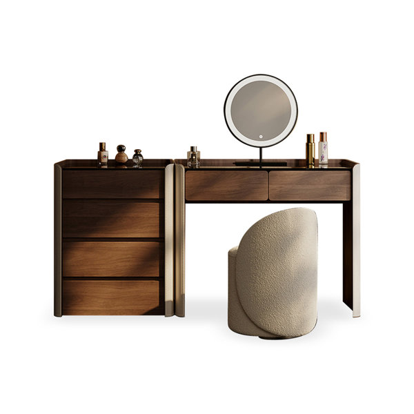 EliteFurnishings Light Luxury High-End Chest Of Drawers Integrated With ...