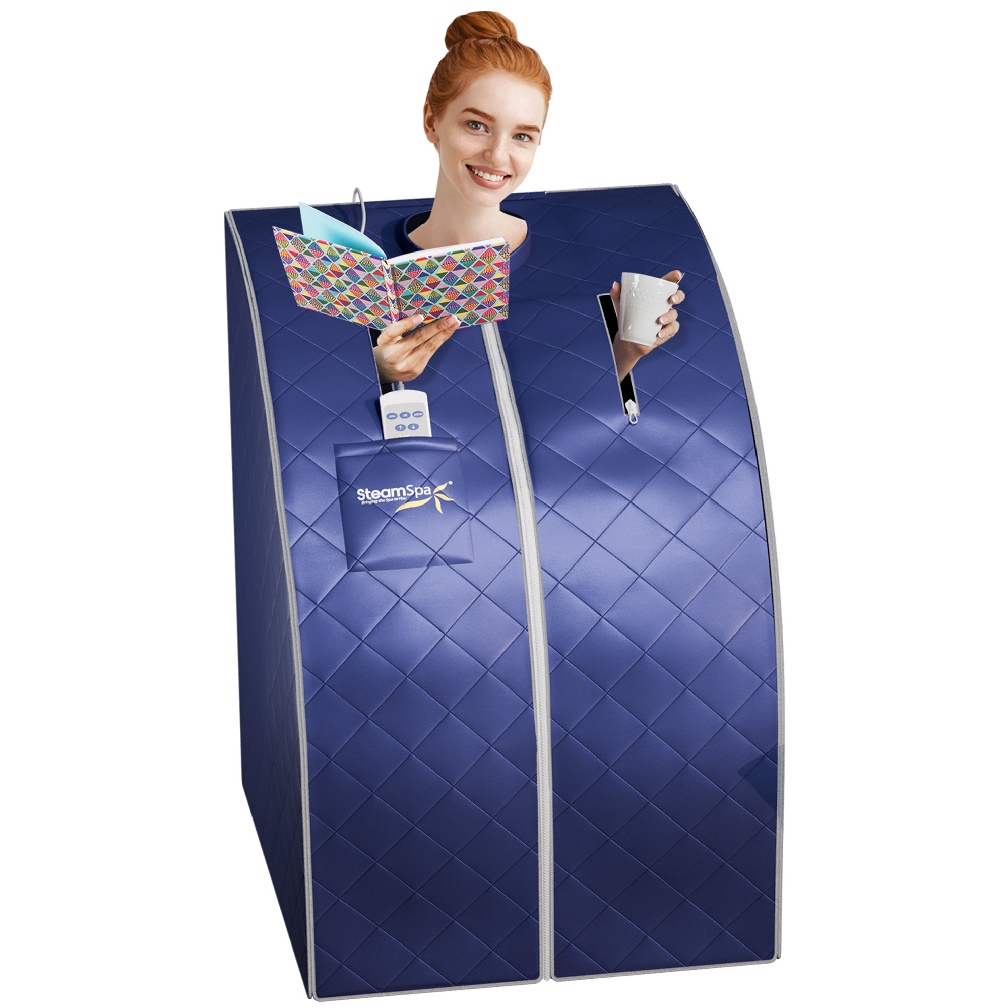 Steam Spa SteamSpa Portable 1-Person Home Sauna with Infrared Heating ...