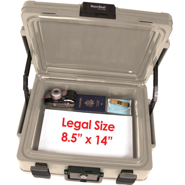 FireKing SureSeal 1/2 Hour Fireproof and Waterproof Safe Box with Key ...