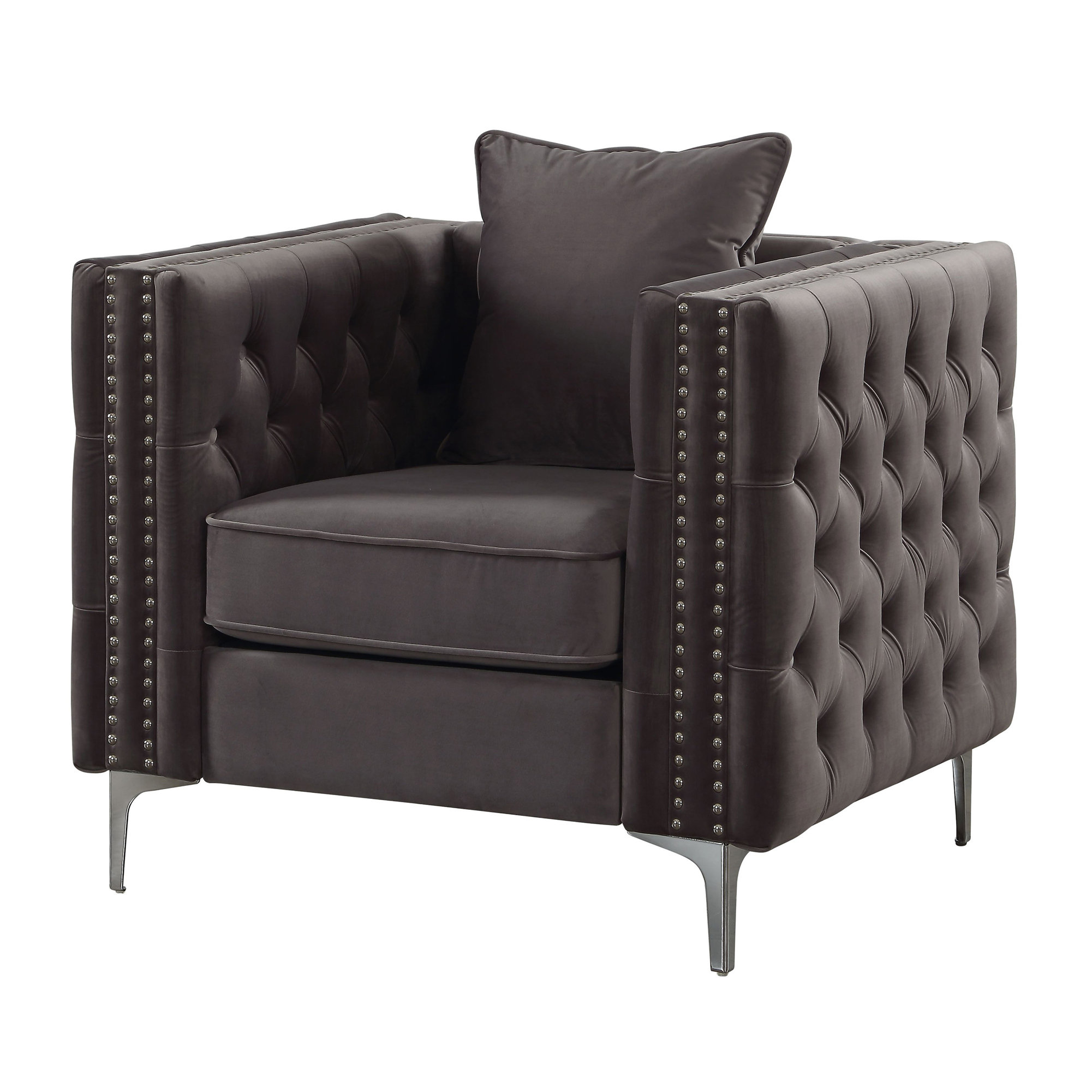 Orren Ellis Accent Chair,Tufted Pillow Back Accent Chair | Wayfair