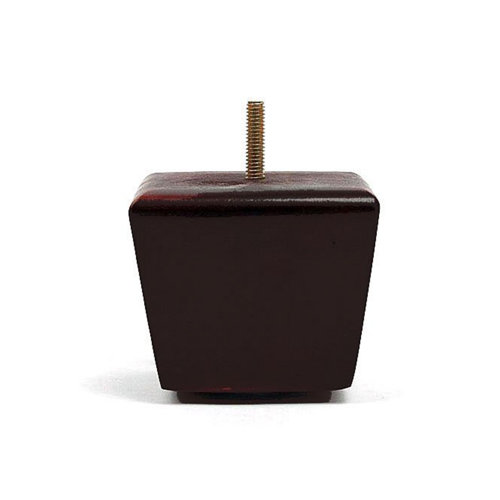 Leg Daddy 3" Dark Finish Square Tapered Wood Sofa Legs, M8 Hanger Bolt ...