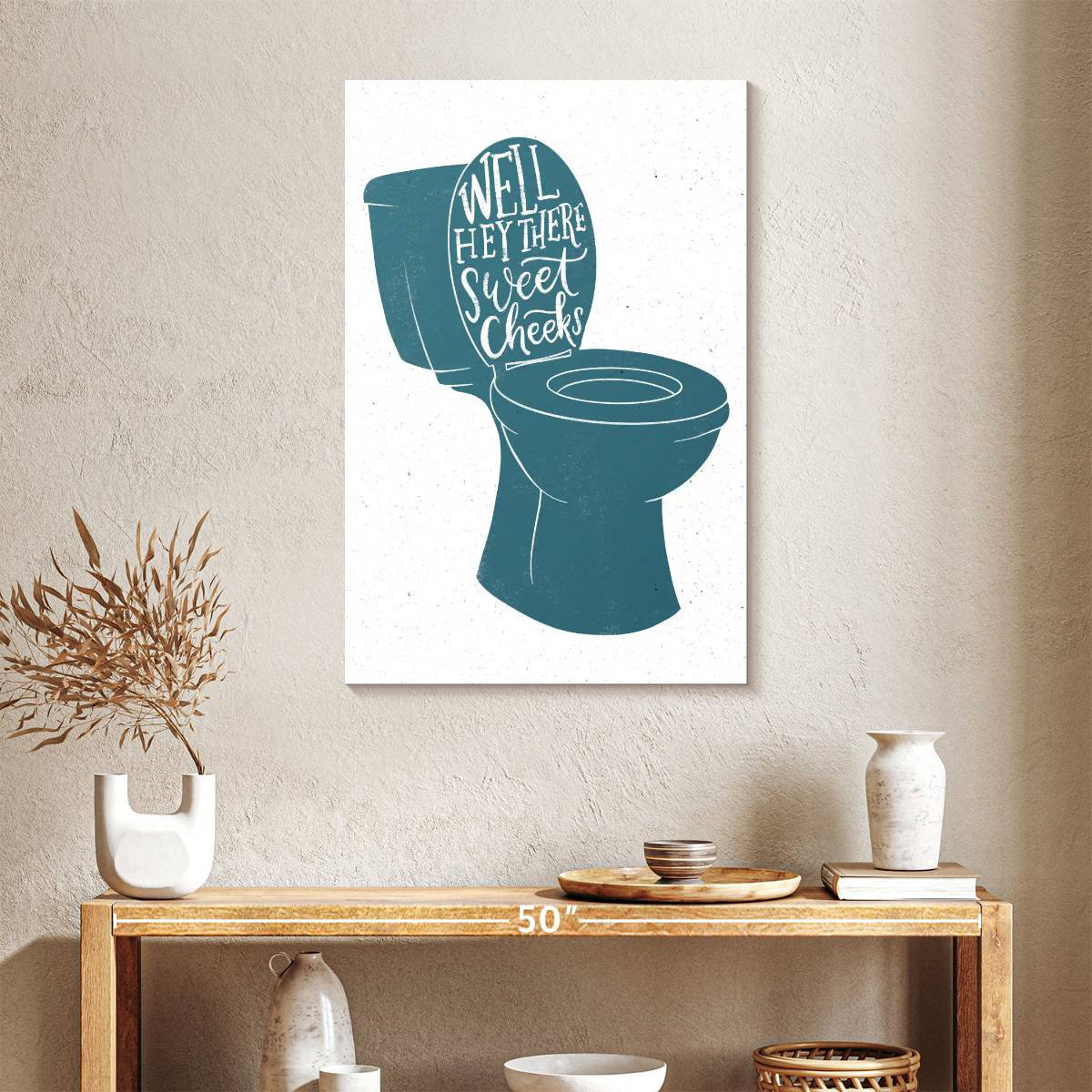 Ebern Designs Tergel Turkish Tile Bathroom Puns III | Wayfair