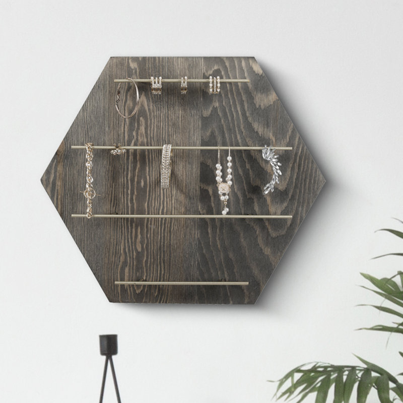 Millwood Pines Wood Wall Mounted Jewelry Box | Wayfair