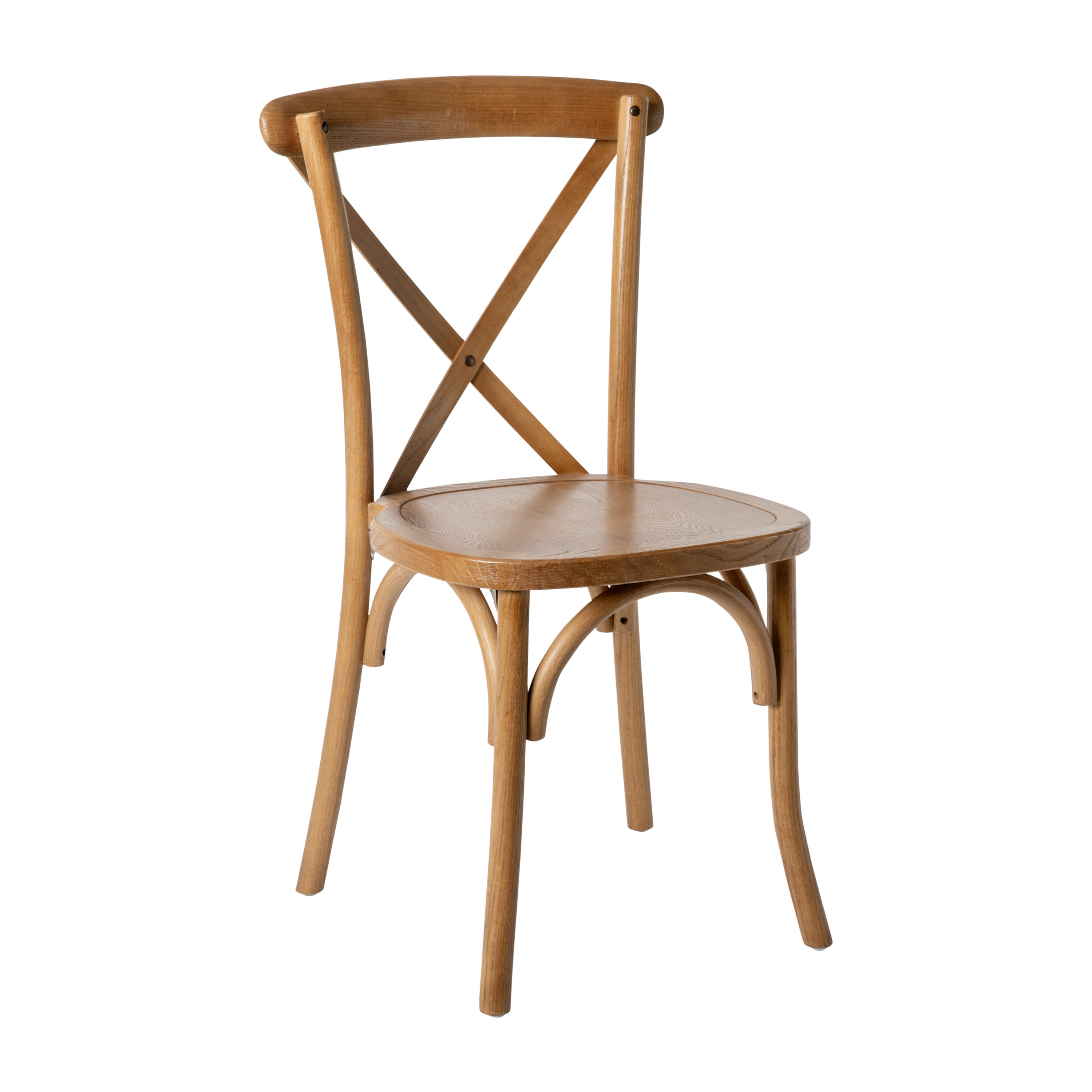 Rosalind Wheeler Arquit Stackable Cross-Back Wooden Bistro Chair ...