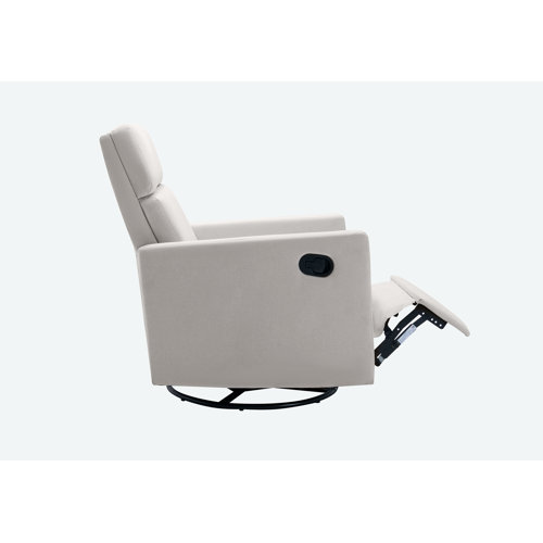 Latitude Run® Odetta Modern Upholstered Rocker Nursery Chair Plush ...