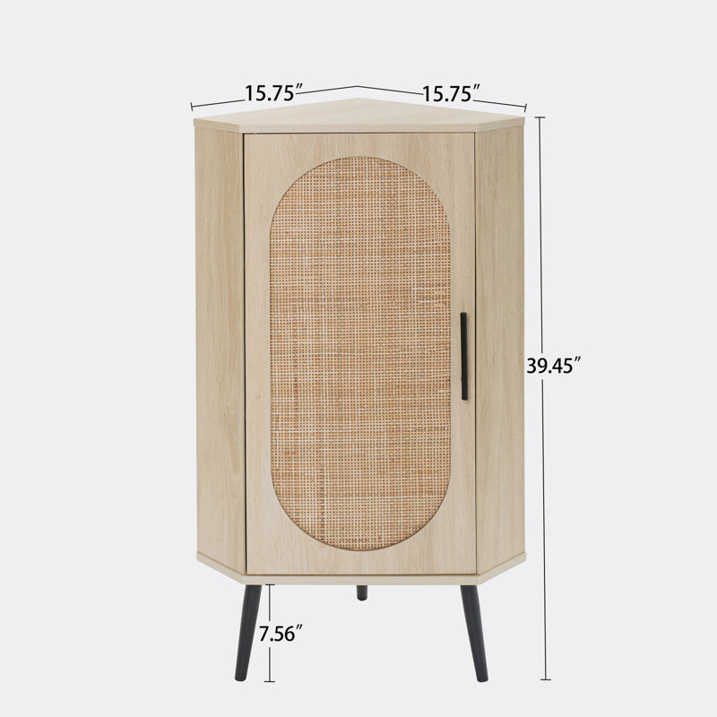 Millwood Pines Ketner 1 - Door Corner Accent Cabinet & Reviews | Wayfair