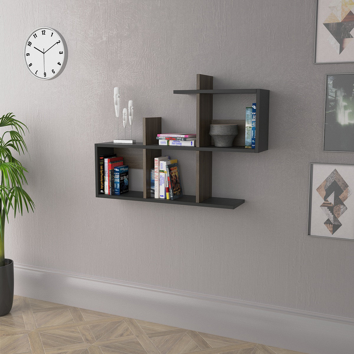 East Urban Home Dameika 4 Piece Cubby Shelf | Wayfair