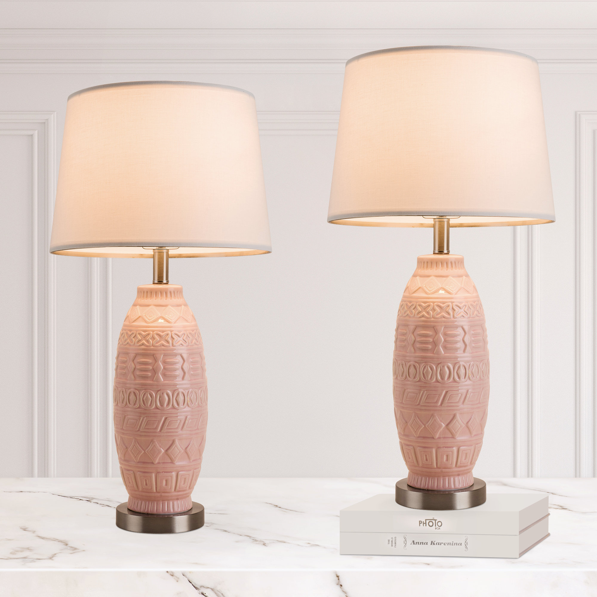 SIMPOL HOME Modern Table Lamps,Transitional Table Lamp for Living Room ...