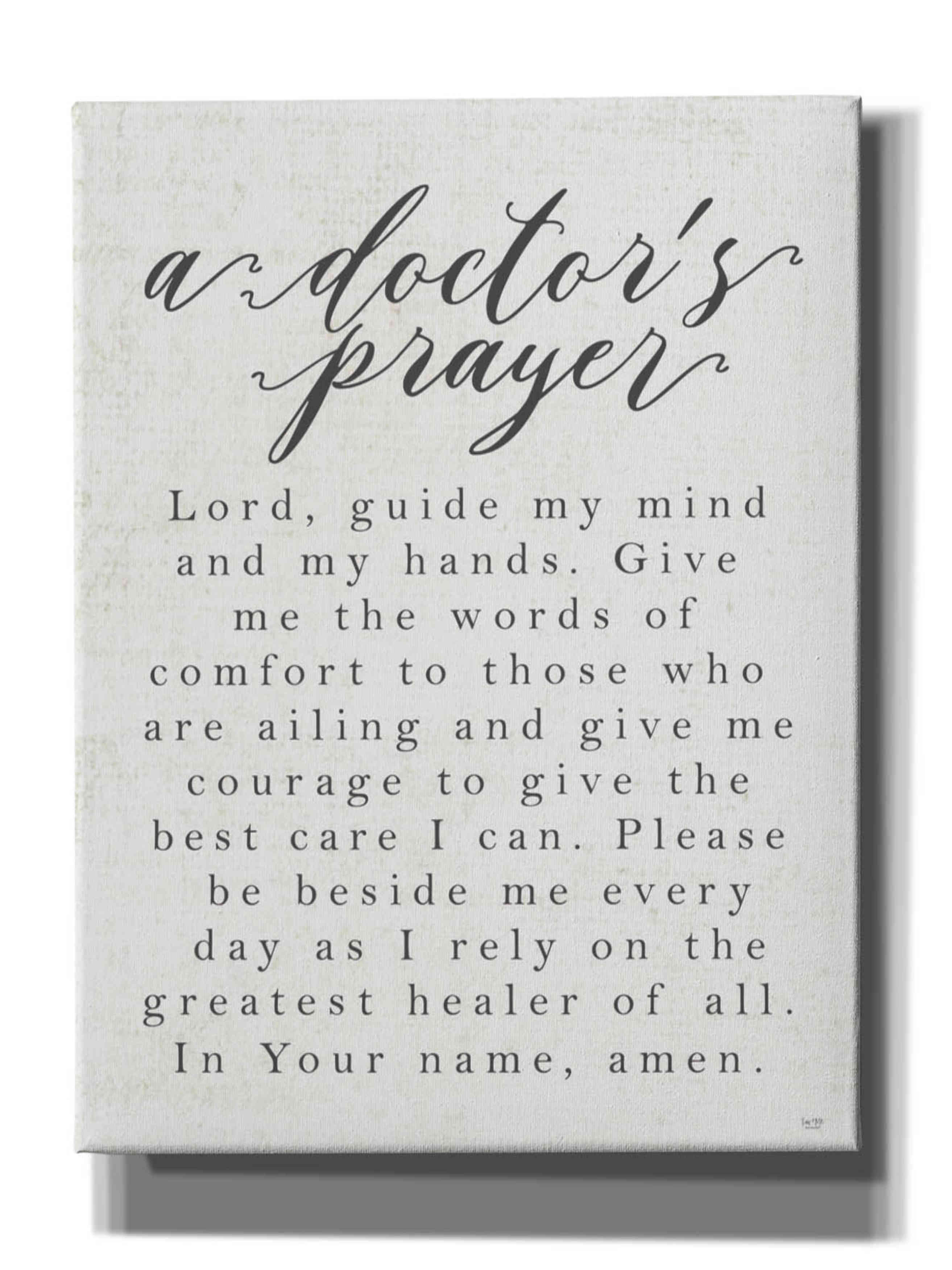 Trinx A Doctor's Prayer by Lux + Me Designs - Wrapped Canvas Textual ...
