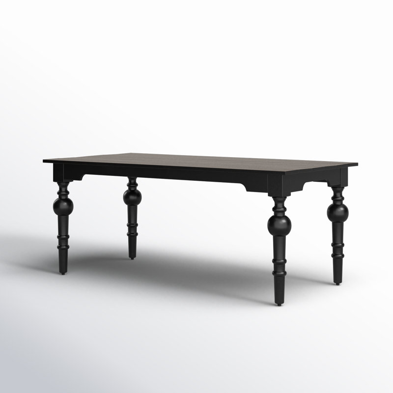 Birch Lane™ Vesta 72" Rectangular Acacia and Mango Wood Carved 4-Leg ...