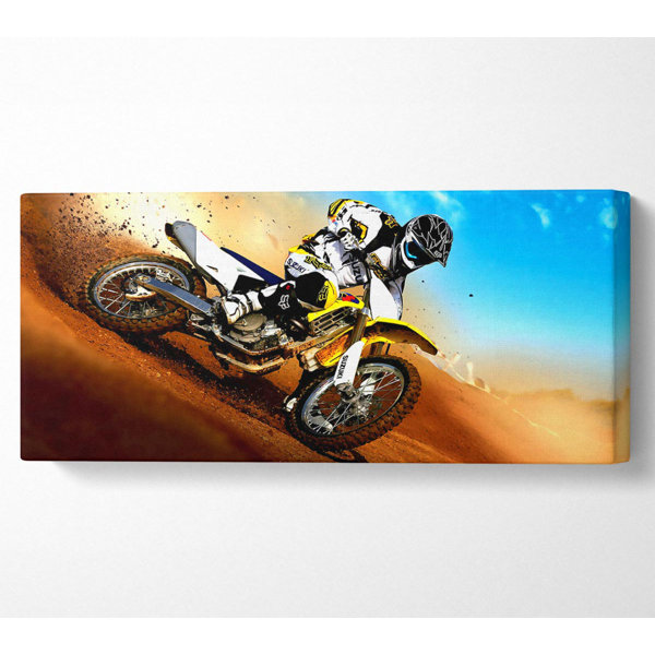 Gracie Oaks Suzuki Motocross - Wrapped Canvas Art Prints | Wayfair.co.uk