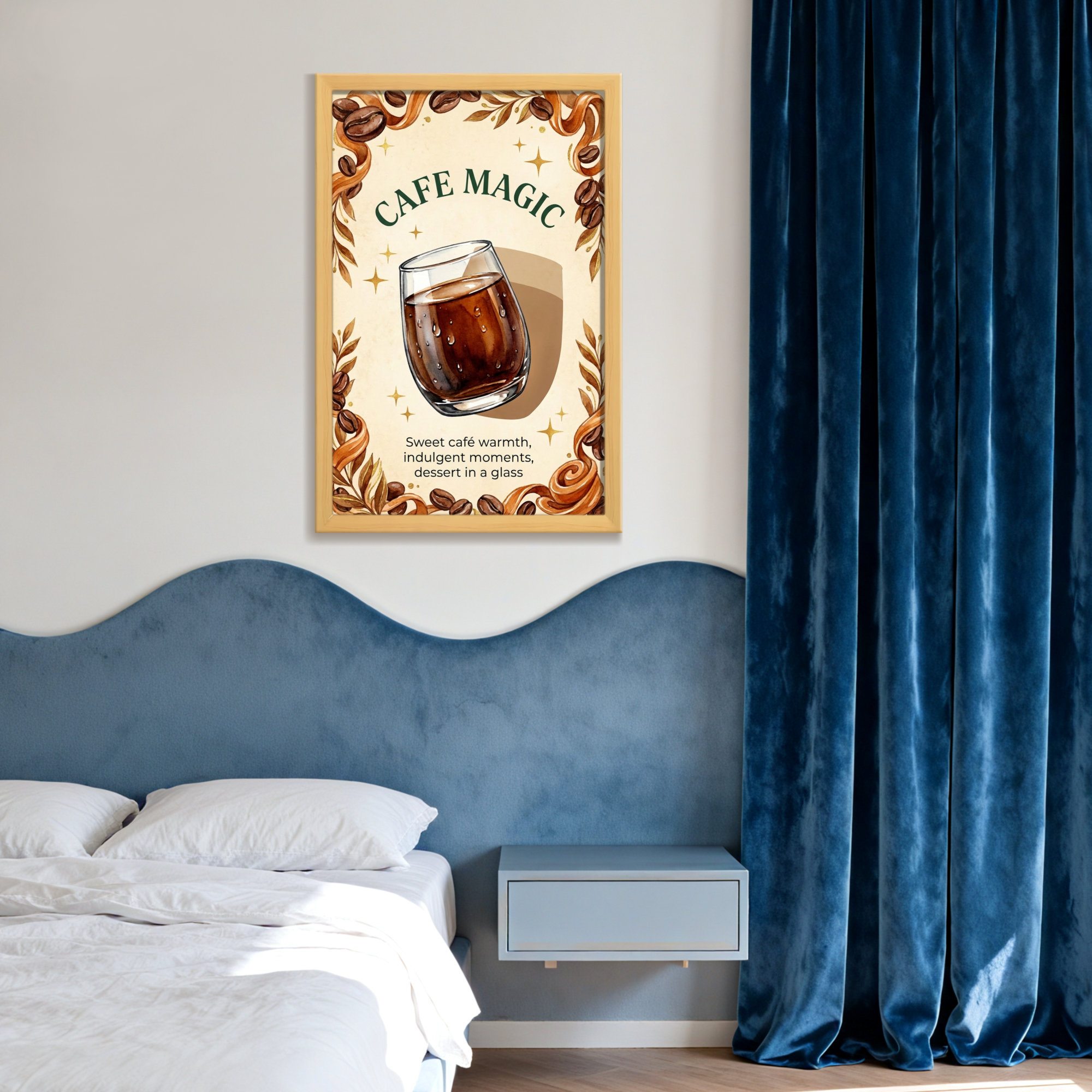 Fleur De Lis Living Food & Beverage Cafe Magic Coffee Beans Leaves ...