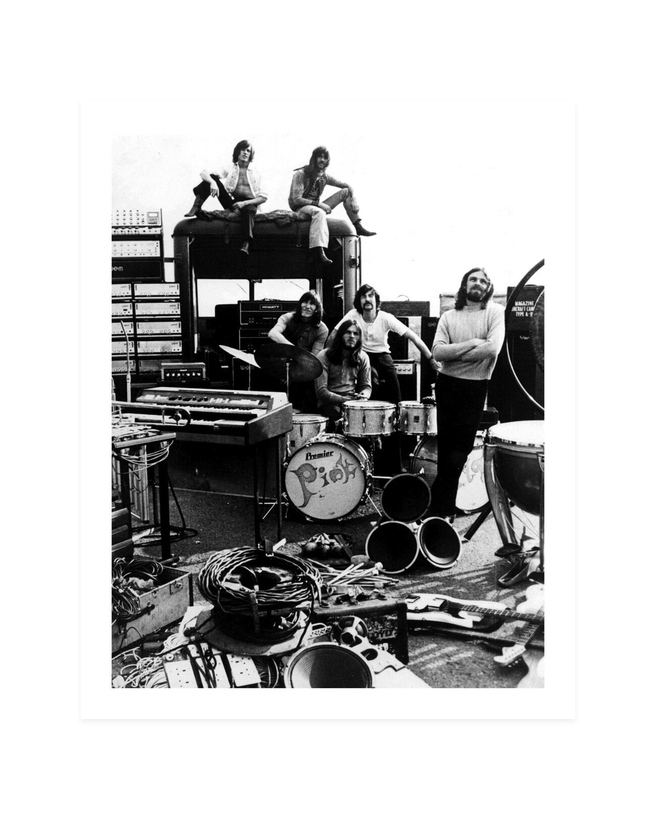 Globe Photos Entertainment & Media Pink Floyd Setting up - Unframed ...