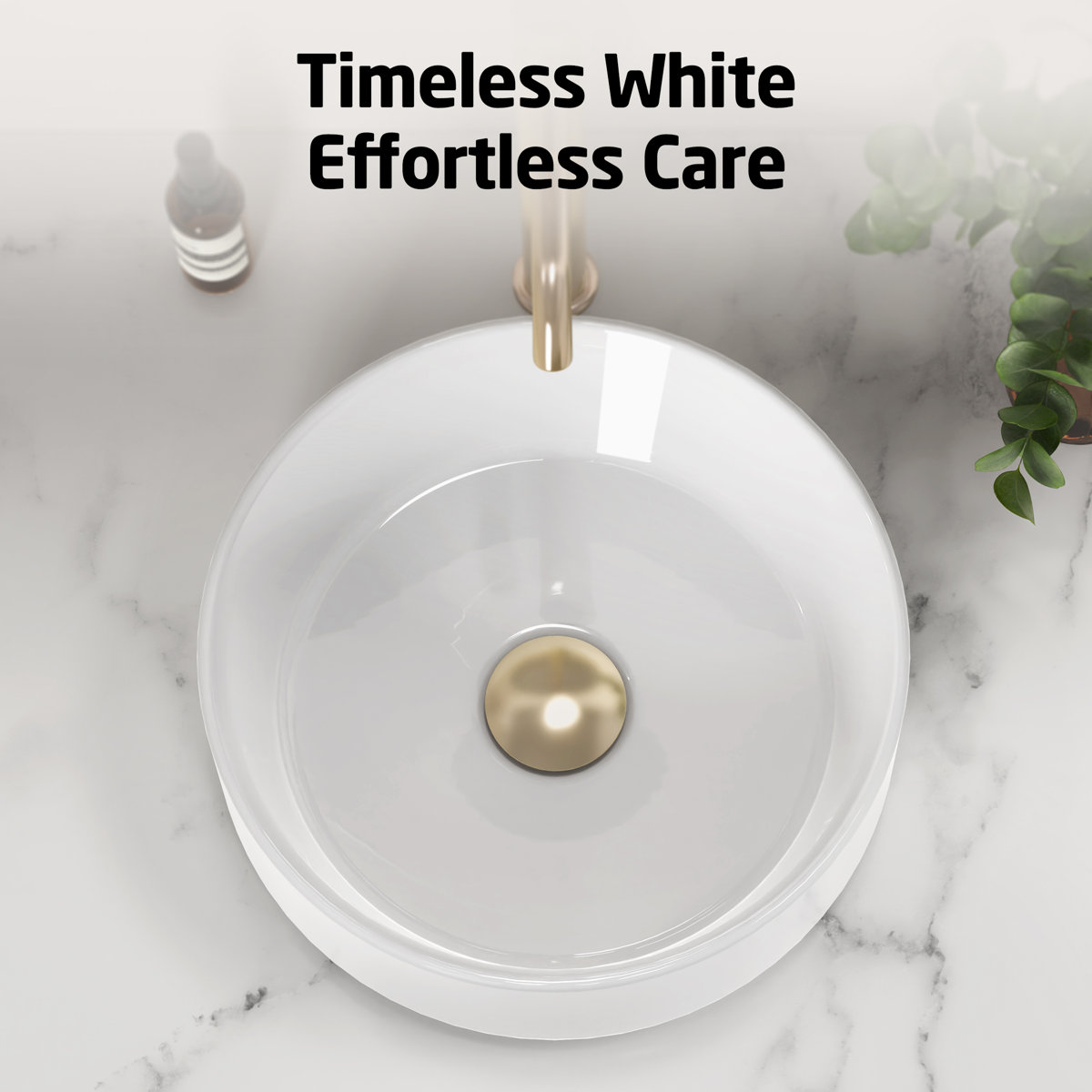 KES Bathroom Sink Small Vessel Sink RV Bathroom Sink 12'' White Ceramic ...