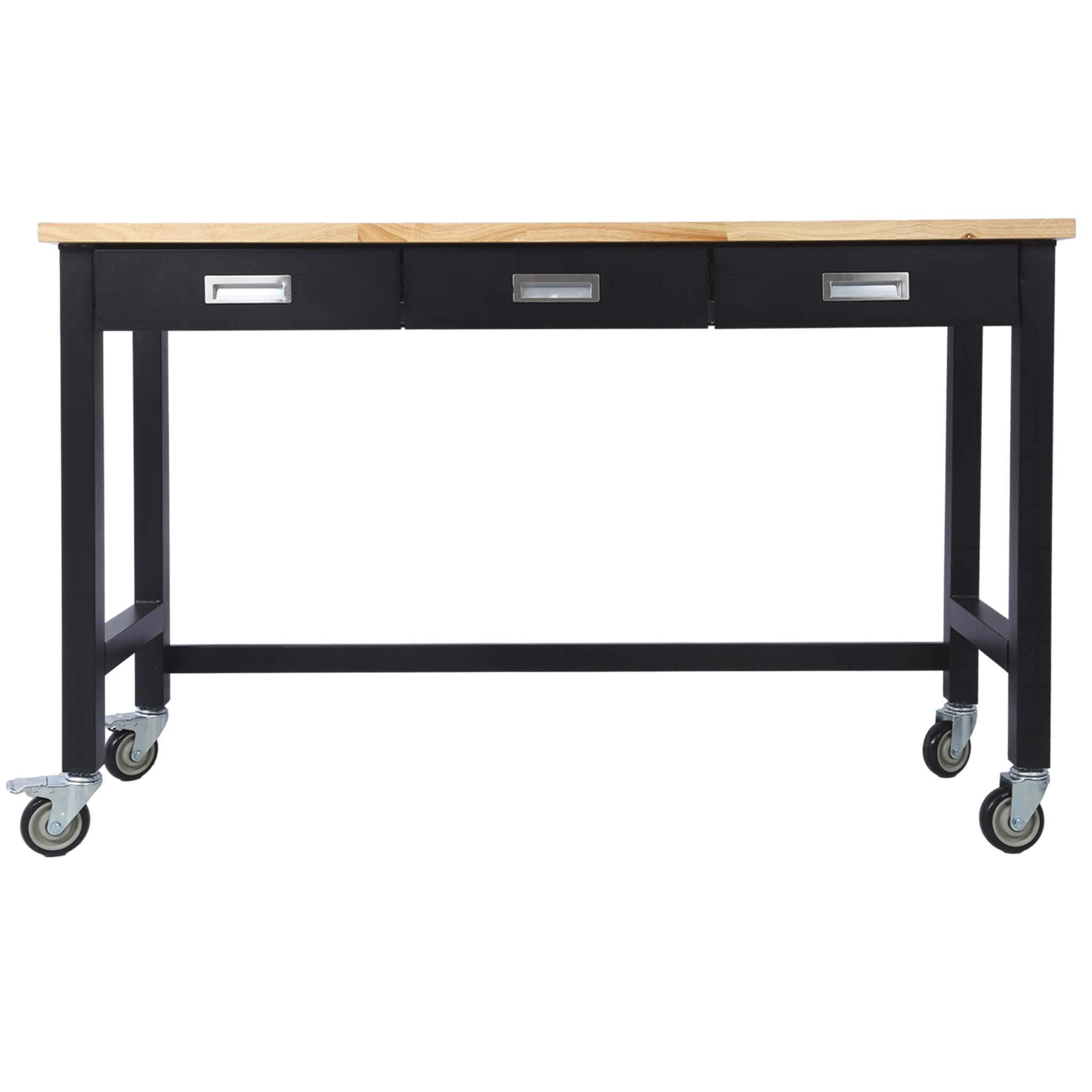 17 Stories 60in Work Bench, Workbench with Drawer Storage, Heavy Duty ...