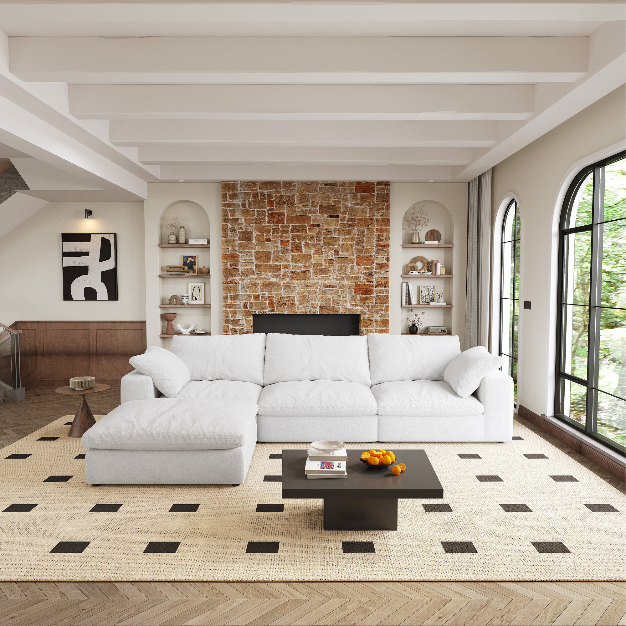 Latitude Run® Luxurious Oversized Cloud Modular Sectional Sofa For ...