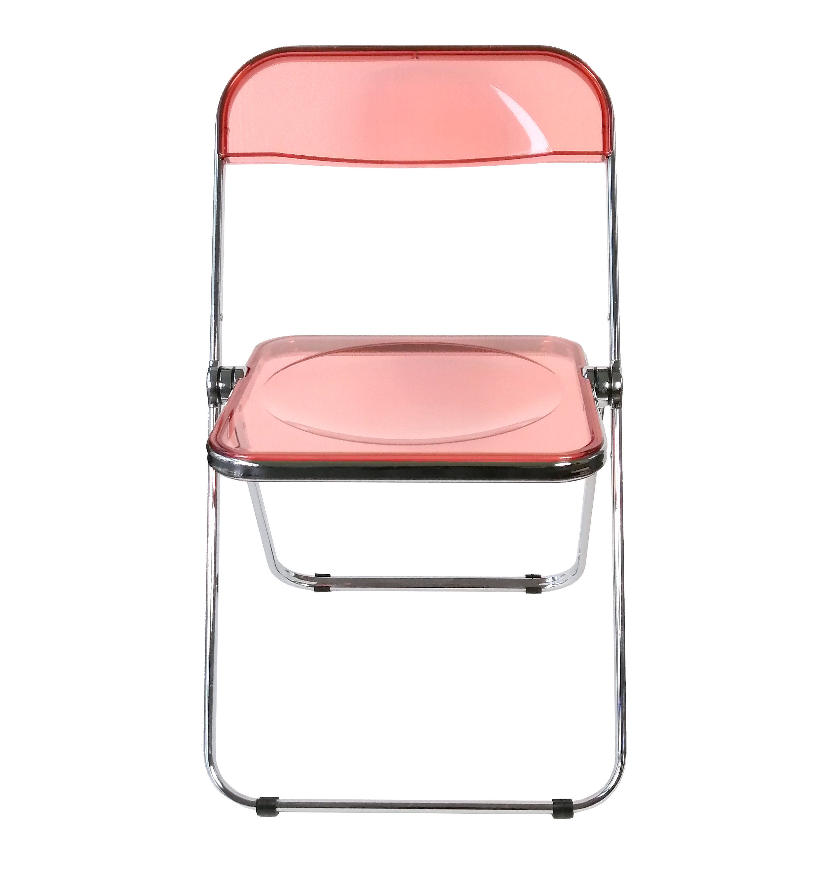 Wrought Studio™ Stackable Folding Chair, Transparent Dining Room Side ...