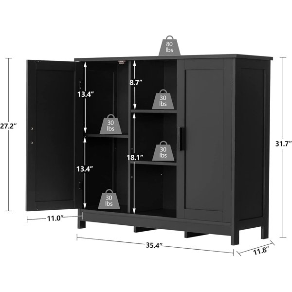 Red Barrel Studio® Ferrina Freestanding Bathroom Cabinet | Wayfair