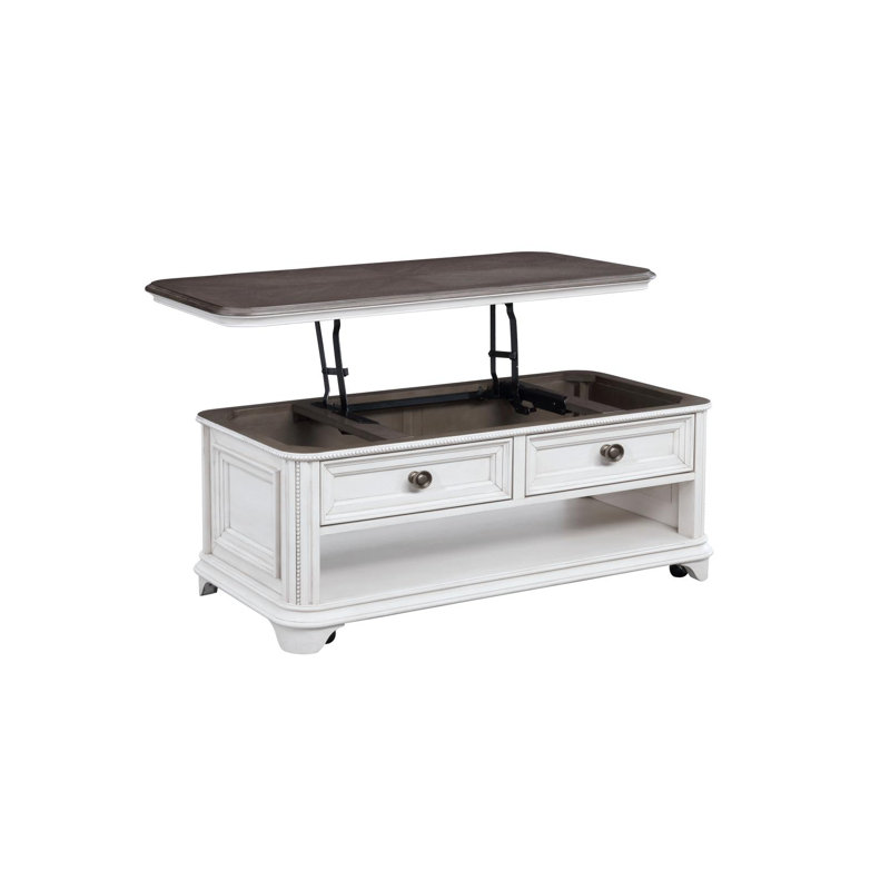 Laurel Foundry Modern Farmhouse® Arya Lift Top 4 Legs Coffee Table with ...