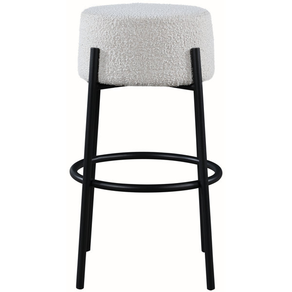 Latitude Run® Upholstered Counter Stool with Metal Frame & Reviews ...