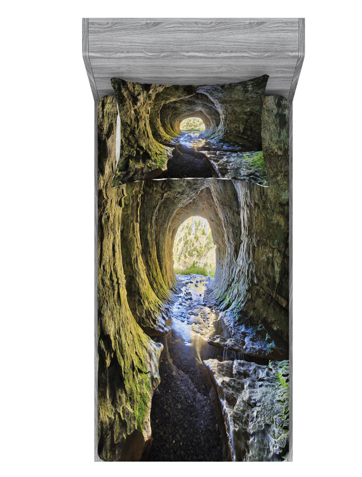 Ambesonne Natural Cave Sheet Set | Wayfair