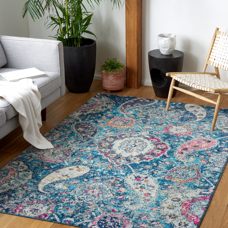 Bungalow Rose Madison Performance Paisley Rug & Reviews | Wayfair