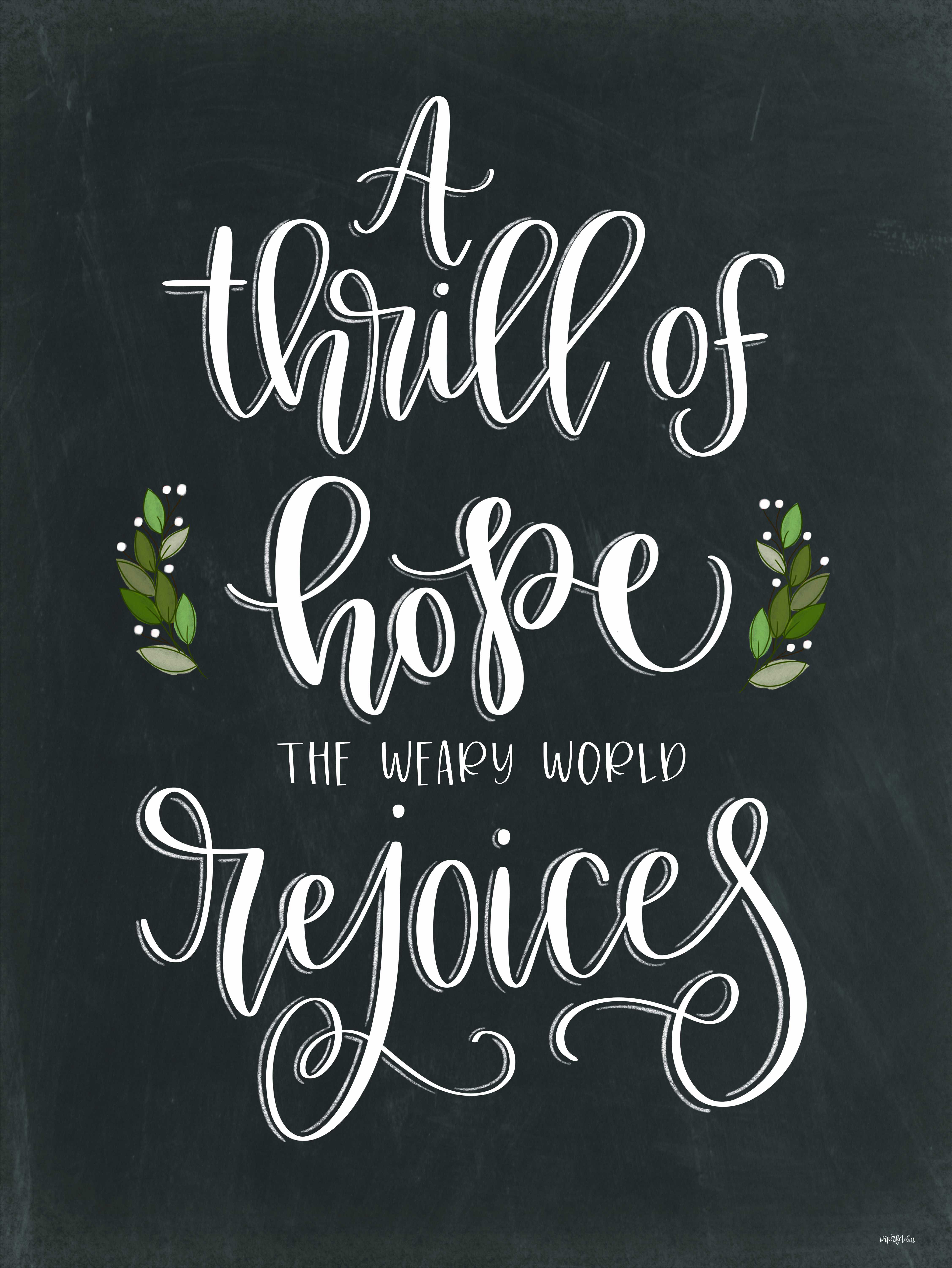 Trinx Thrill of Hope by Imperfect Dust - Wrapped Canvas Print | Wayfair