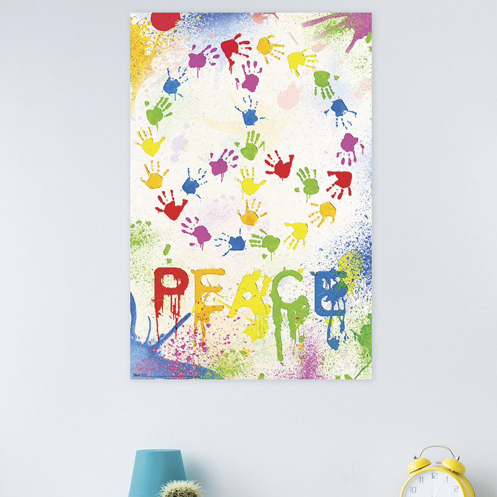 Trends International Peace Sign - Hands Paper Print | Wayfair