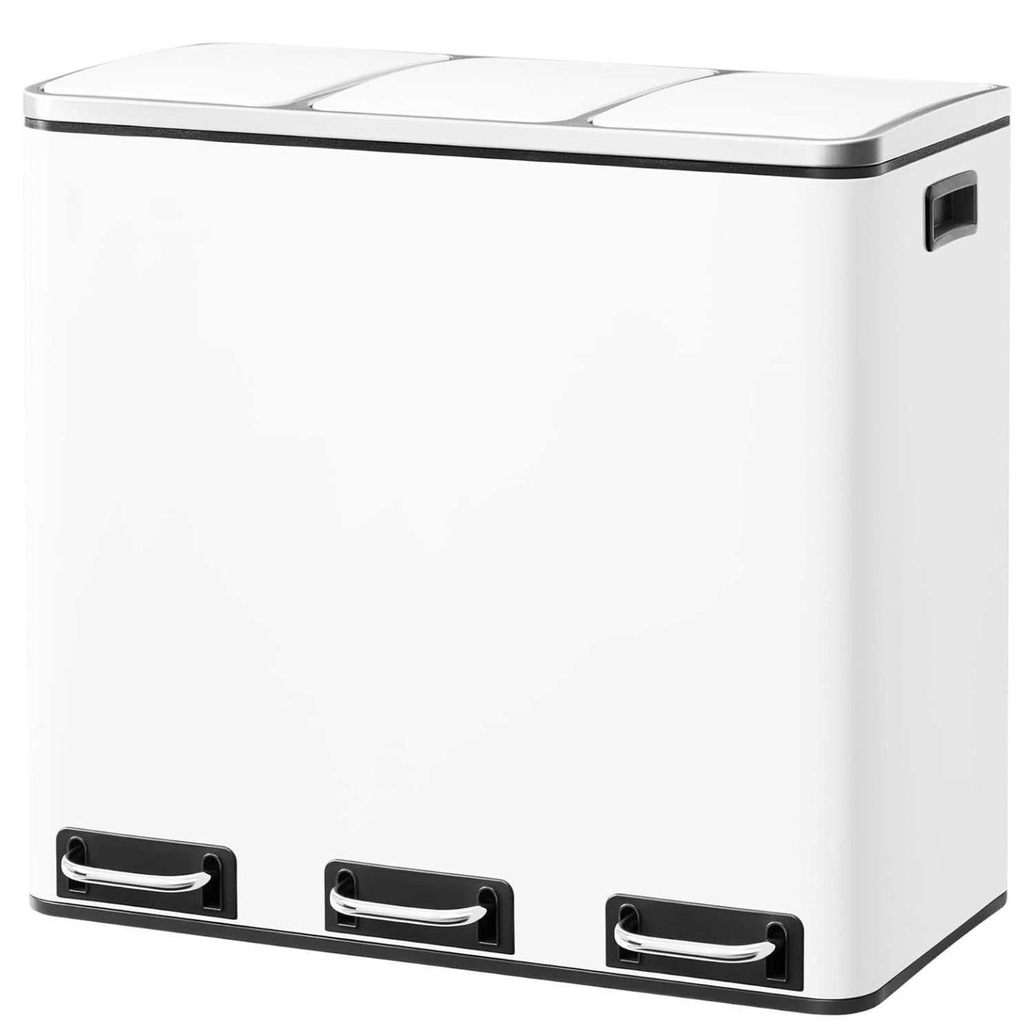 NIHAISHI 14.4 Gallon Recycle Bin with Soft-Close Lids - Wayfair Canada