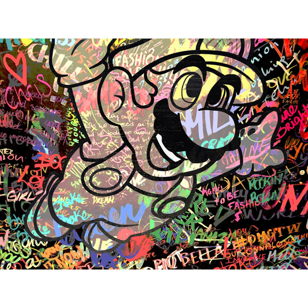 ATX Art Group LLC Super Mario Graffiti by Stephen Chambers - Wrapped ...