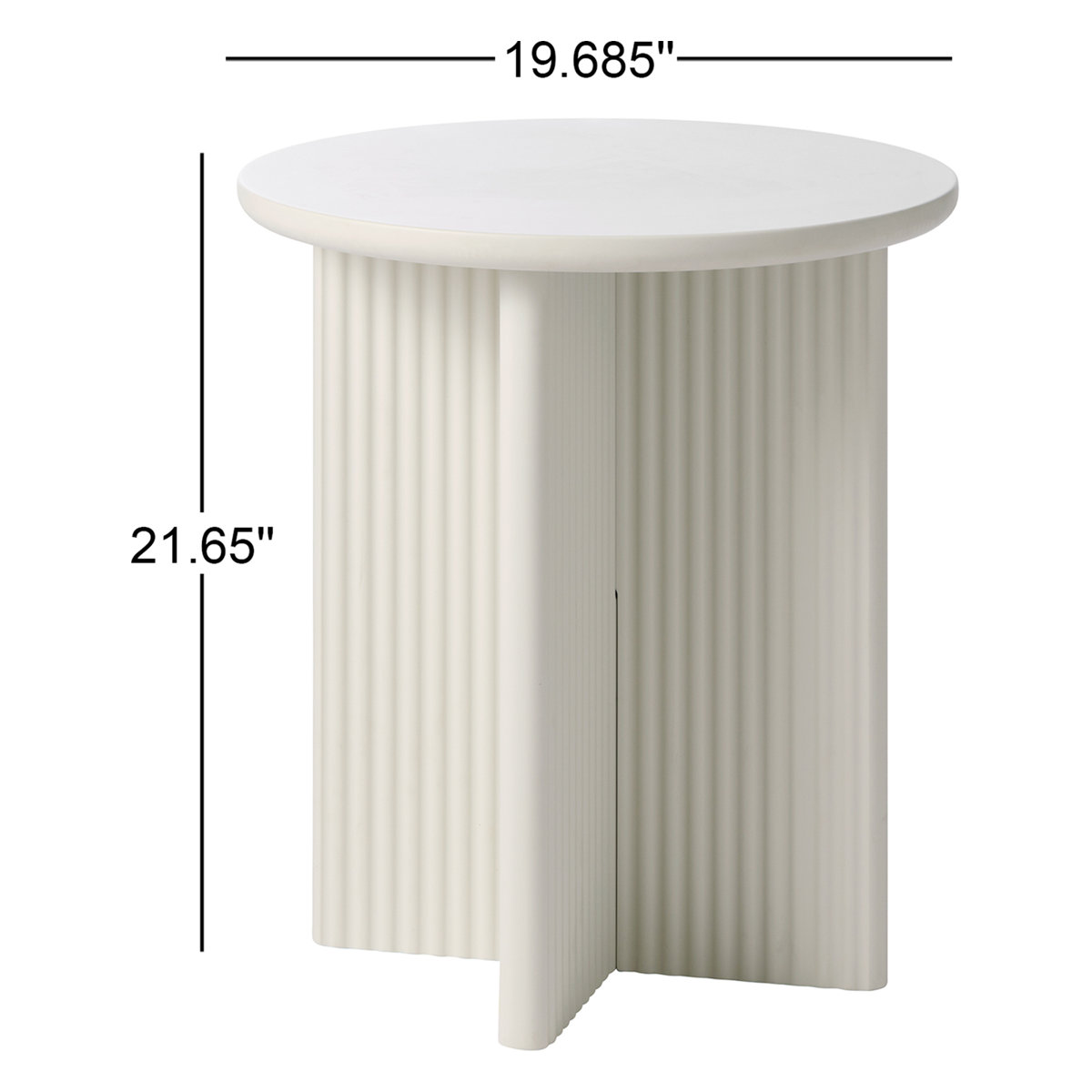 AllModern Cervos Fluted End Table | Wayfair