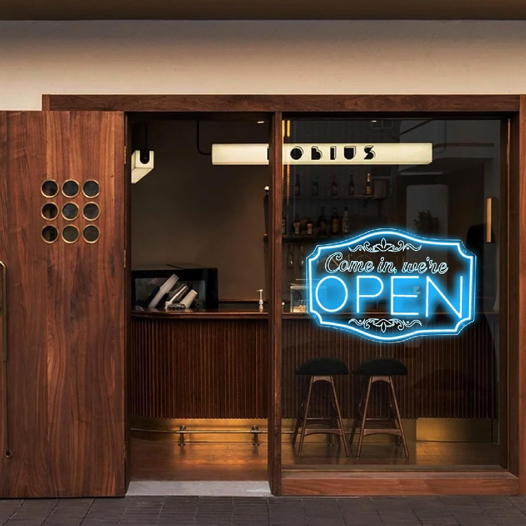 Orblue LED Open Signs For Window Storefront Florists, 16 X 11 | Wayfair
