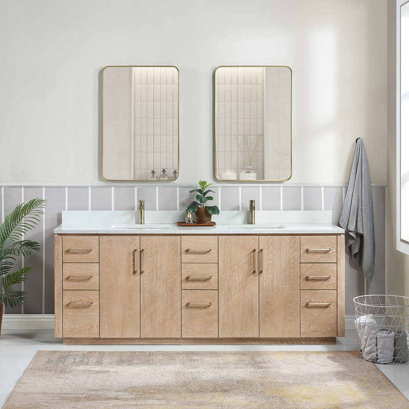 Joss & Main Cloverfield 84" Double Bath Vanity & Reviews | Wayfair