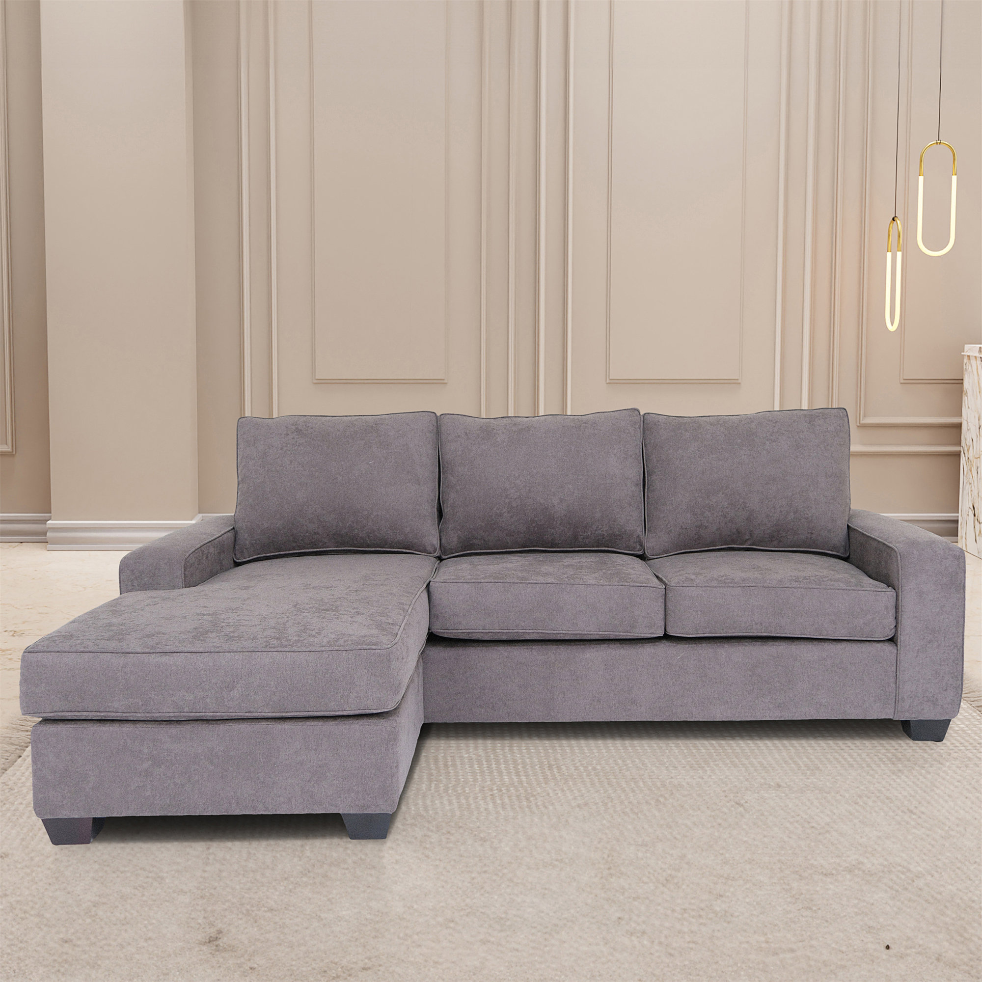 George Oliver L Shaped Sectional Sofas For Living Room,Modern ...