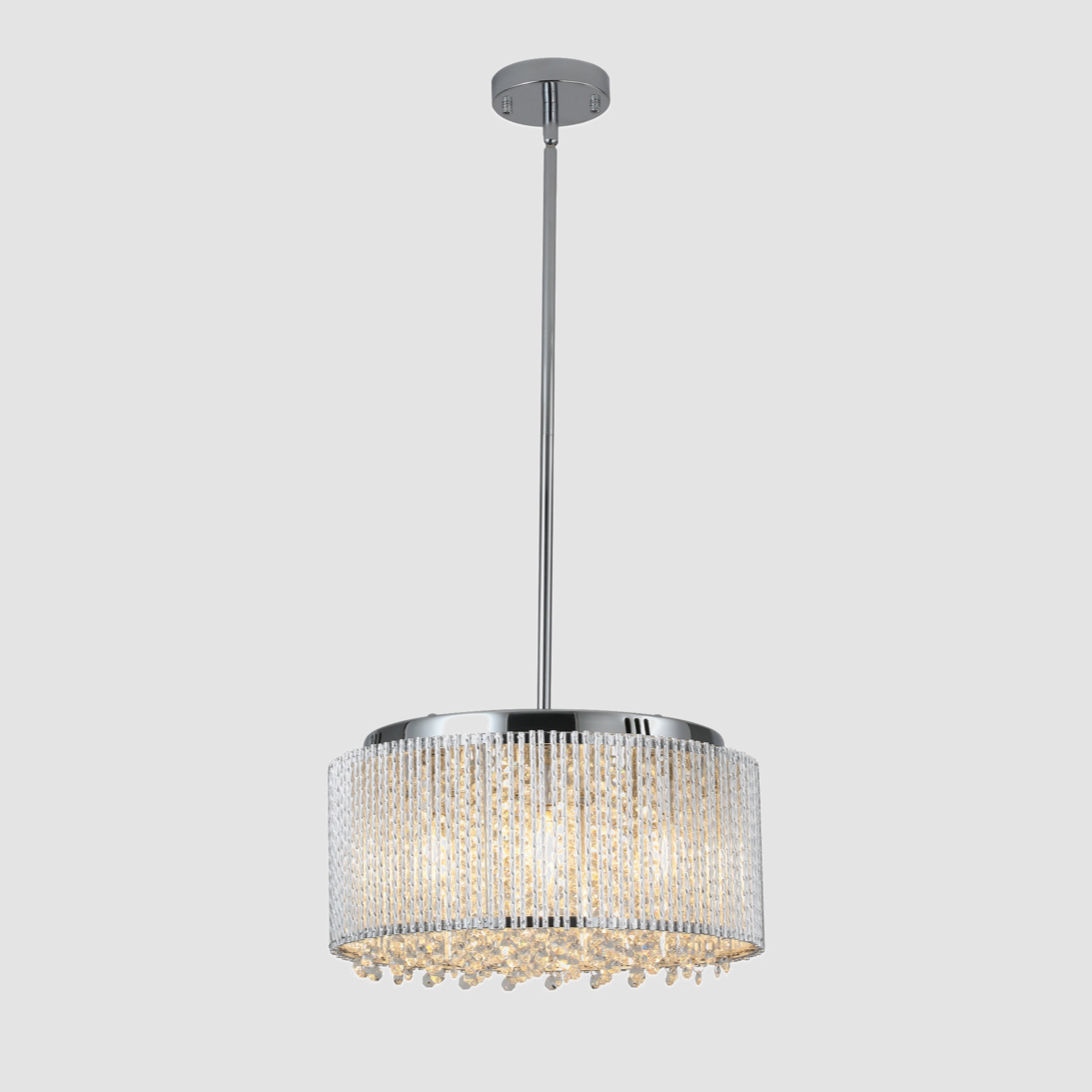 Go Peak Track Modern Crystal Chandelier For Living-Room Round Cristal ...