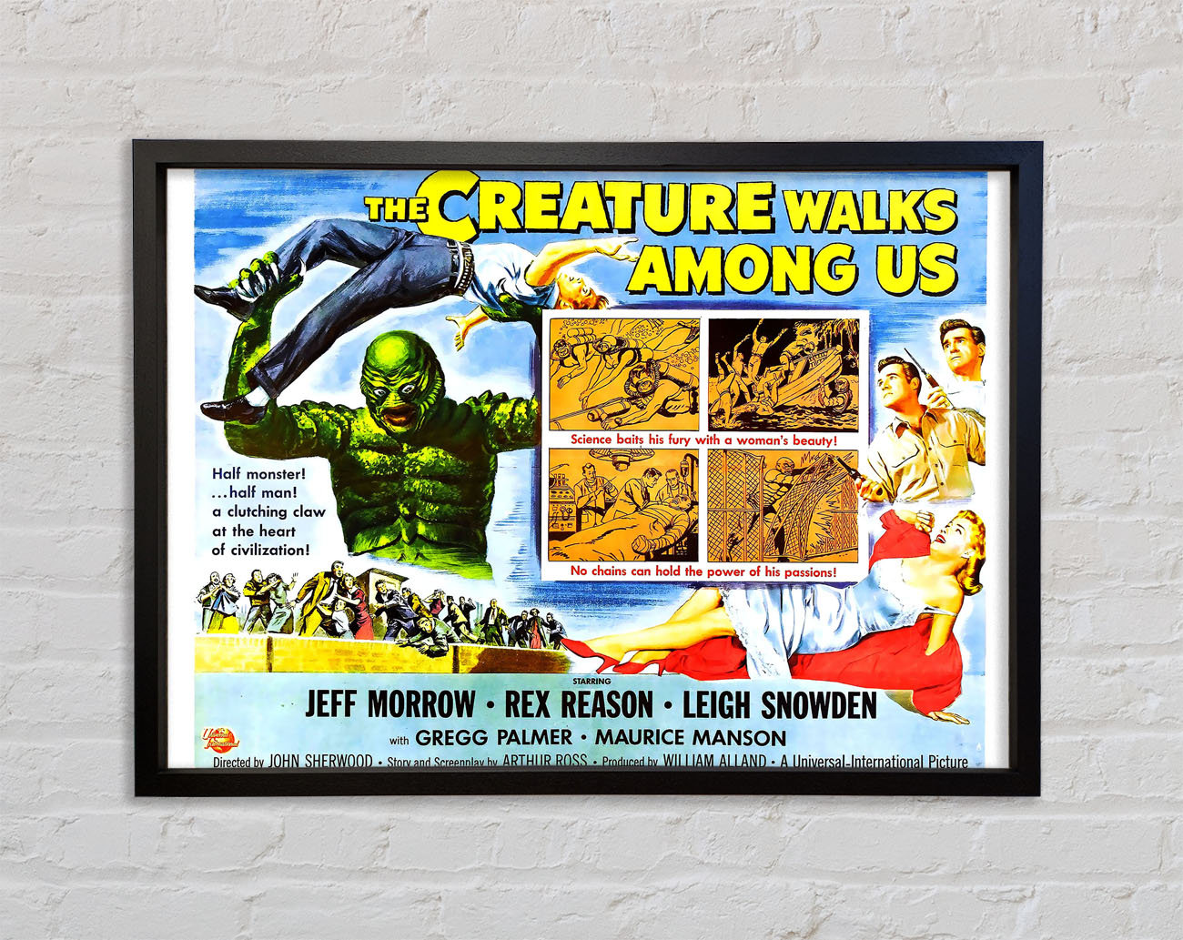 Happy Larry Creature Walks Among Us Poster 4 Framed Print | Wayfair.co.uk