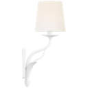 Visual Comfort Signature Amalfi 15" Sconce in Plaster White with Linen ...