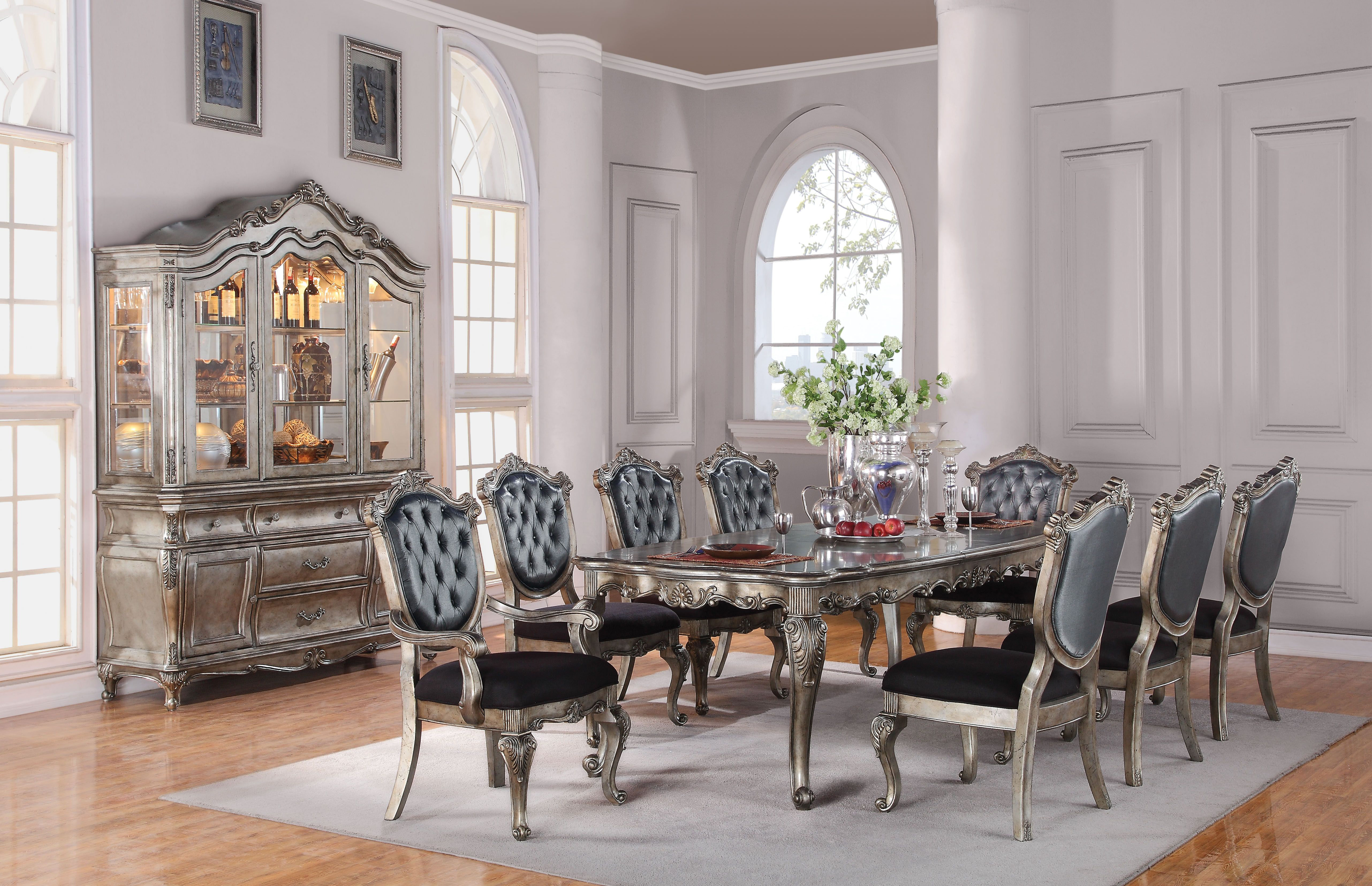 DAE 9-piece Luxurious Formal Dining Table Set Kitchen Furniture Set ...