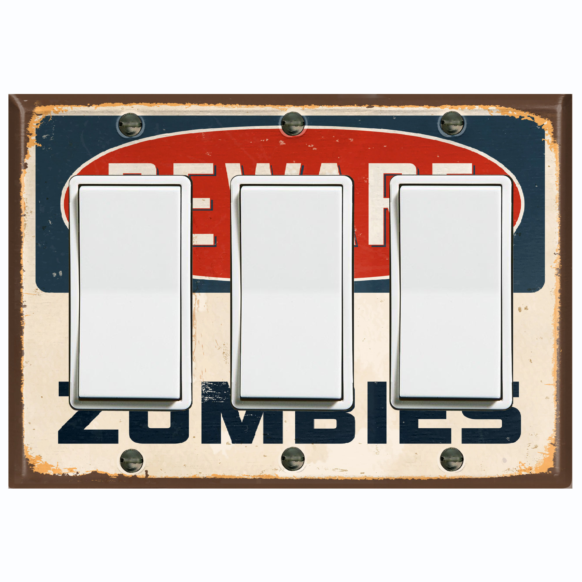 WorldAcc Plaque murale à 3 panneaux zombie - Wayfair Canada