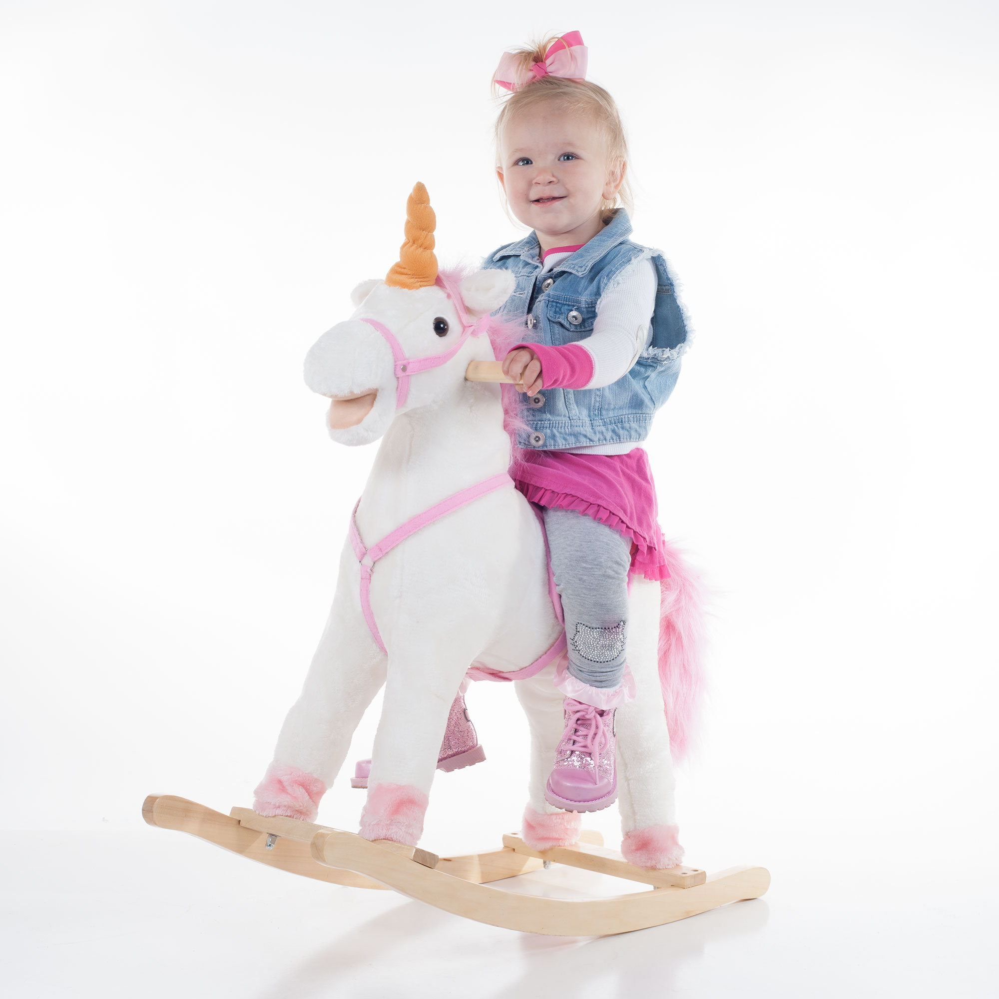 Happy Trails Unicorn Plush Rocking Horse & Reviews | Wayfair