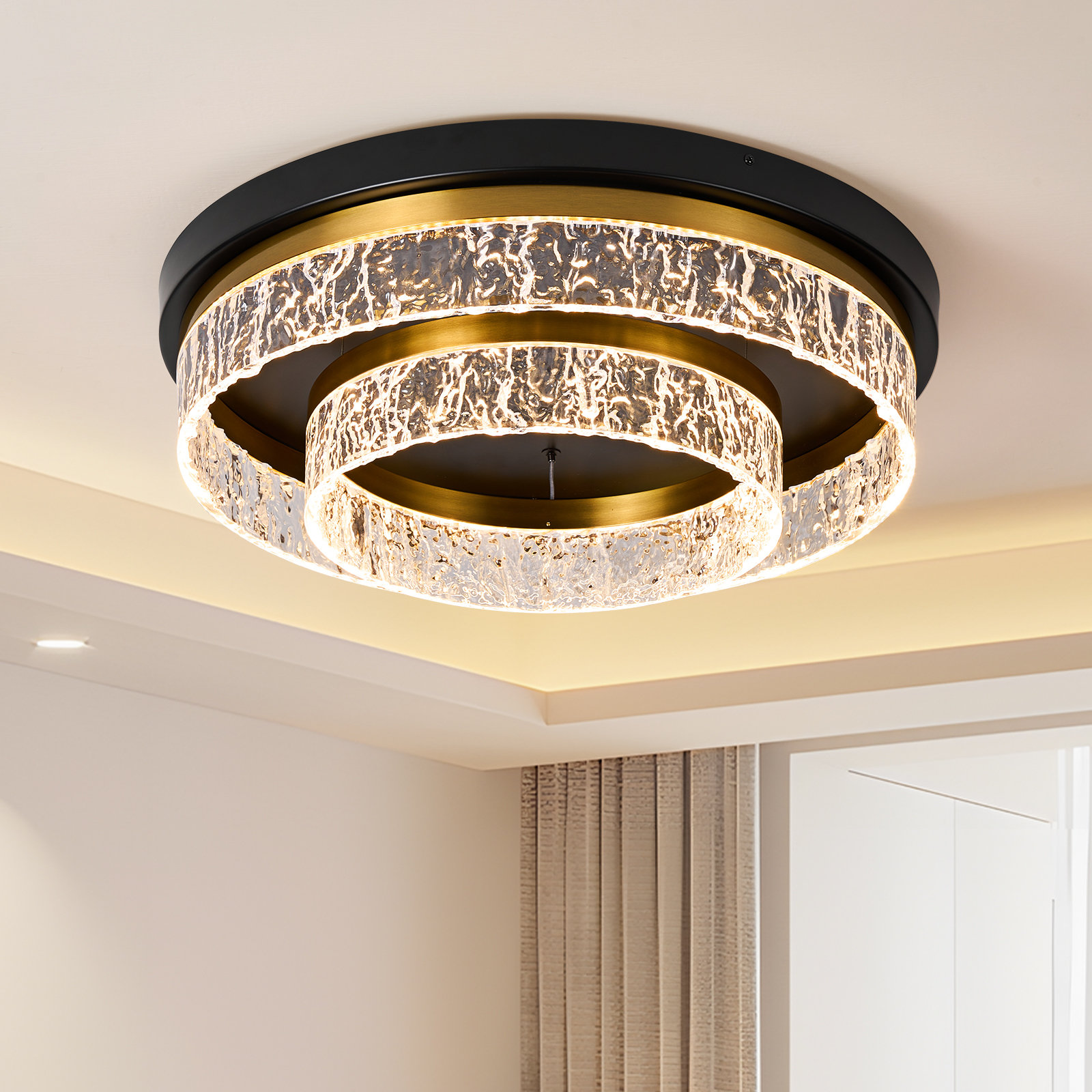 Mercer41 Modern Black Led Ceiling Light | Wayfair